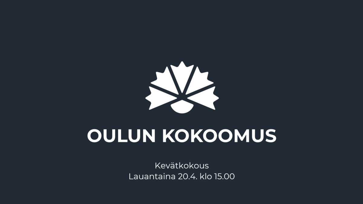 Oulun Kokoomuksen kevätkokous 2023 - Oulun Kokoomus Oulun Kokoomuksen kevätkokous 2023 - Oulun Kokoomus